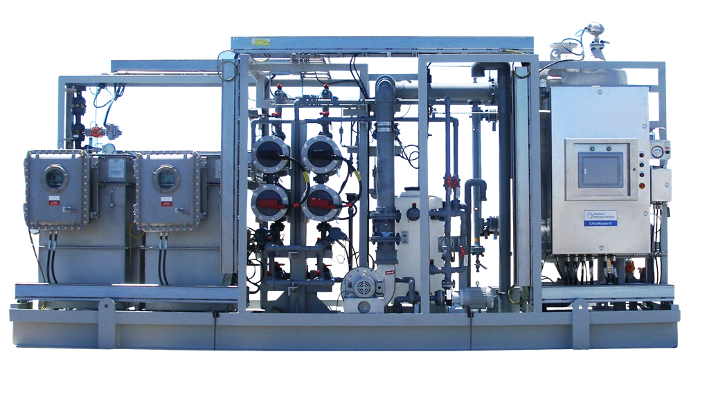 Acid Cleaning Electrochlorination Cells in a Hypochlorite Generator